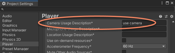 iOS Project Configuration — EasyAR Sense Unity Plugin 4.6.0 documentation